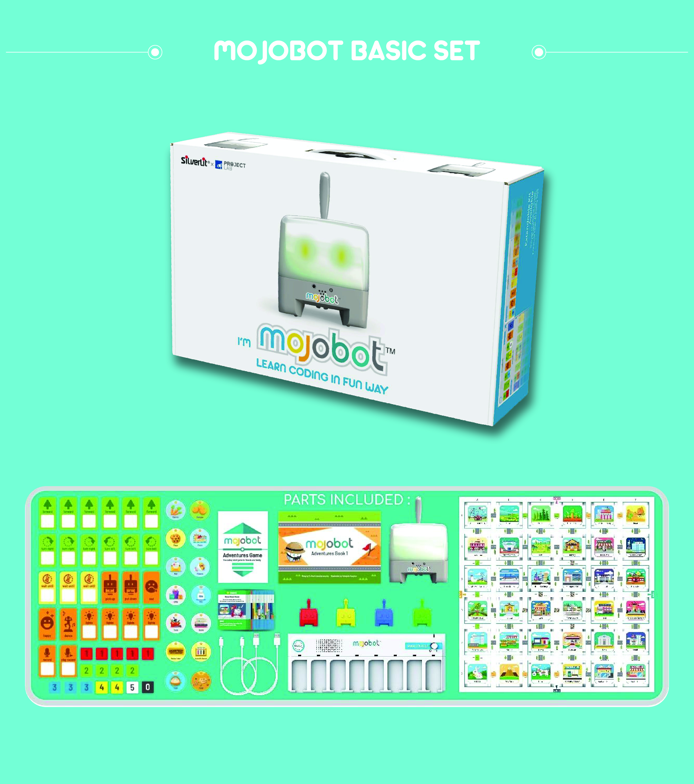 Mojobot - Tangible Coding Robot and Board Game